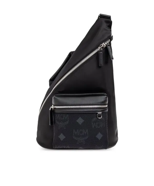 Mcm Aren Sling Backpack - Black