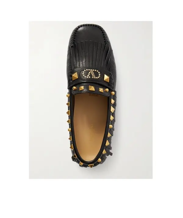 Valentino Garavani Stud-embellished Loafers
