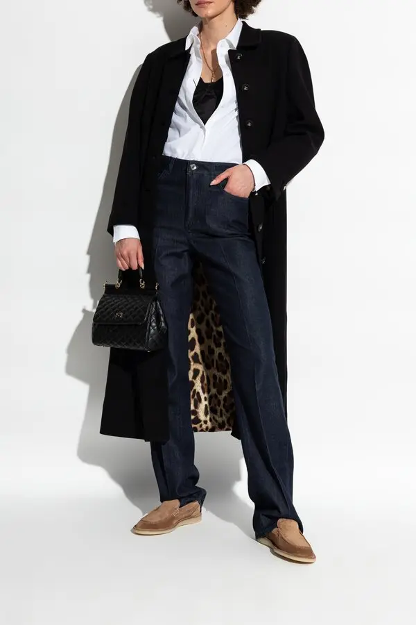 Dolce & Gabbana Round Toe Loafers