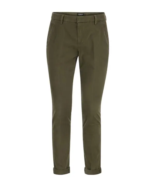 DONDUP Belt-lined Casual Trousers - Brown