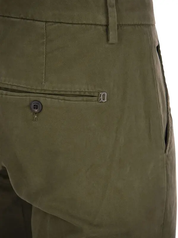 DONDUP Belt-lined Casual Trousers - Brown