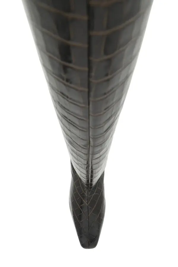 TOTEME Embossed Knee-high Boots - Black