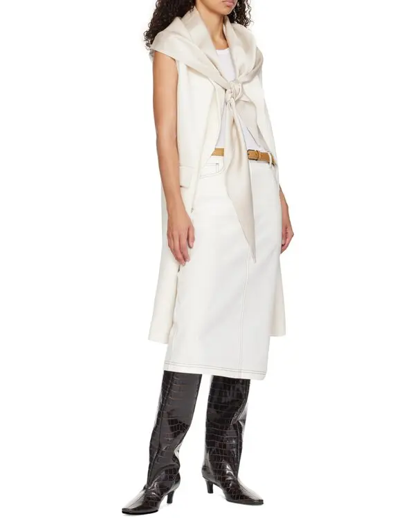 TOTEME Embossed Knee-high Boots - Black