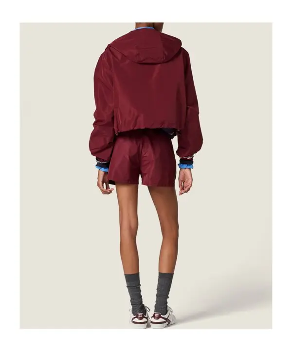 Miu Miu Technical Drawstring Shorts - Red