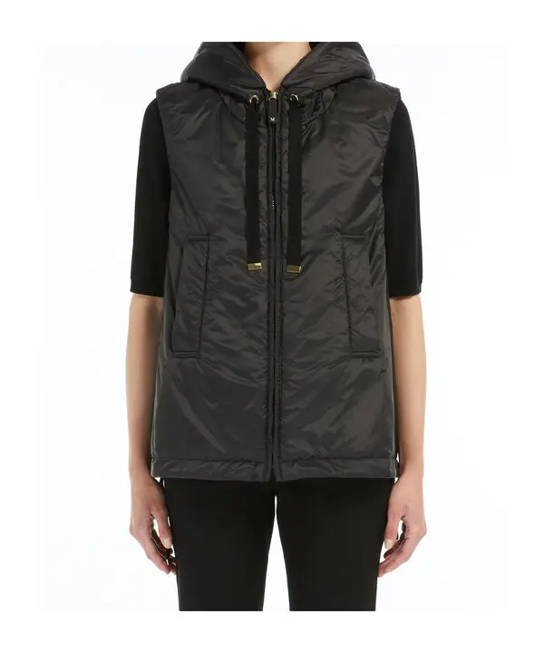 Max Mara Greengo Zip-up Hooded Gilet - Black