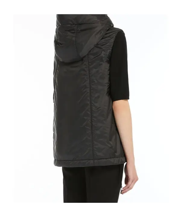 Max Mara Greengo Zip-up Hooded Gilet - Black