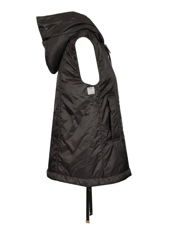 Max Mara Greengo Zip-up Hooded Gilet - Black