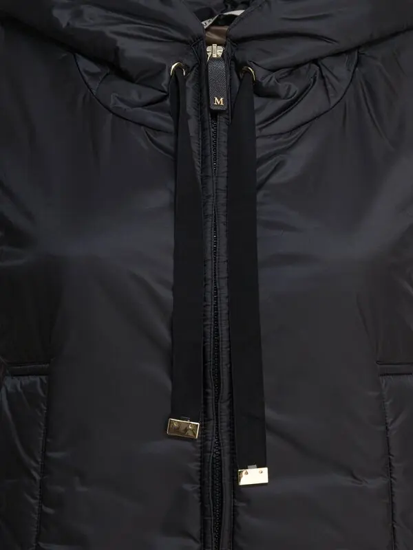 Max Mara Greengo Zip-up Hooded Gilet - Black