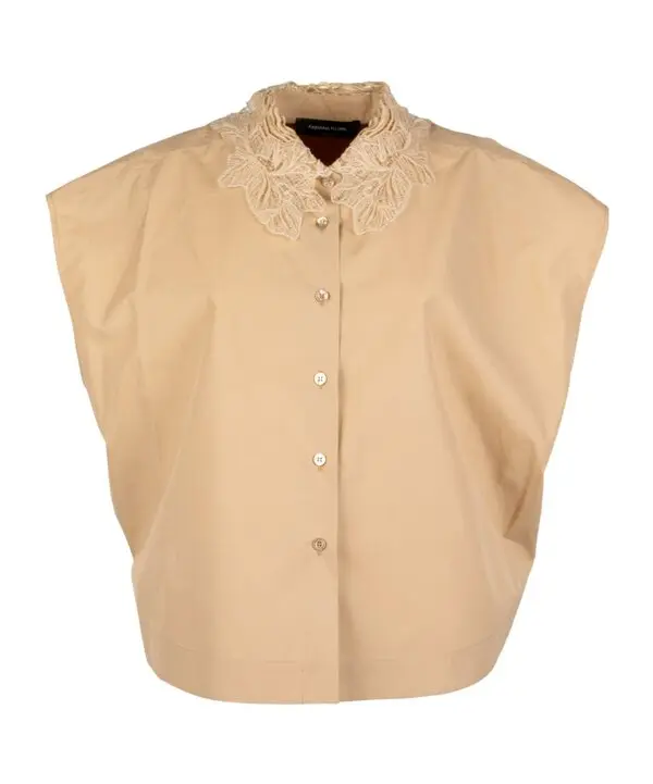 Fabiana Filippi Stand-up Collar Button-down Shirt