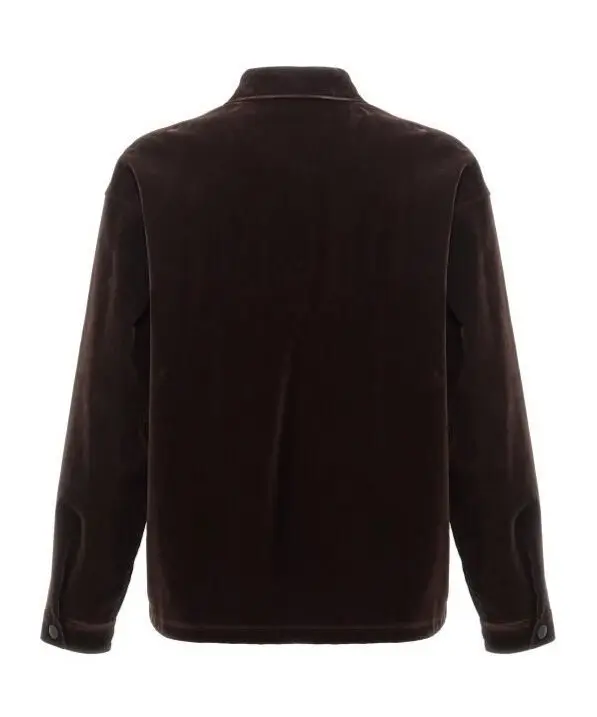 Prada Logo Plaque Button-up Shirt