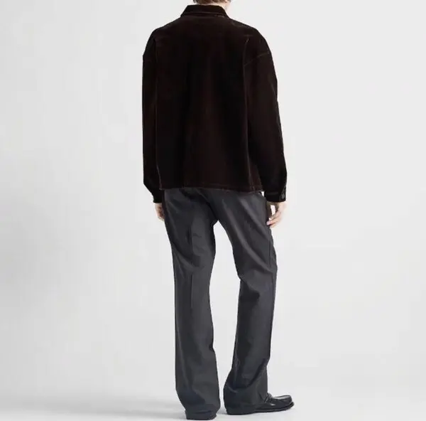 Prada Logo Plaque Button-up Shirt