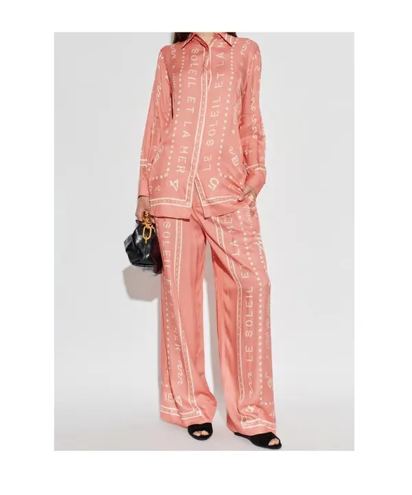 Balmain All-over Logo Print Shirt