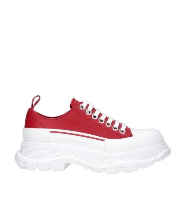 Alexander McQueen Tread Slick Sneakers - Red