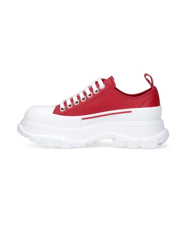 Alexander McQueen Tread Slick Sneakers - Red