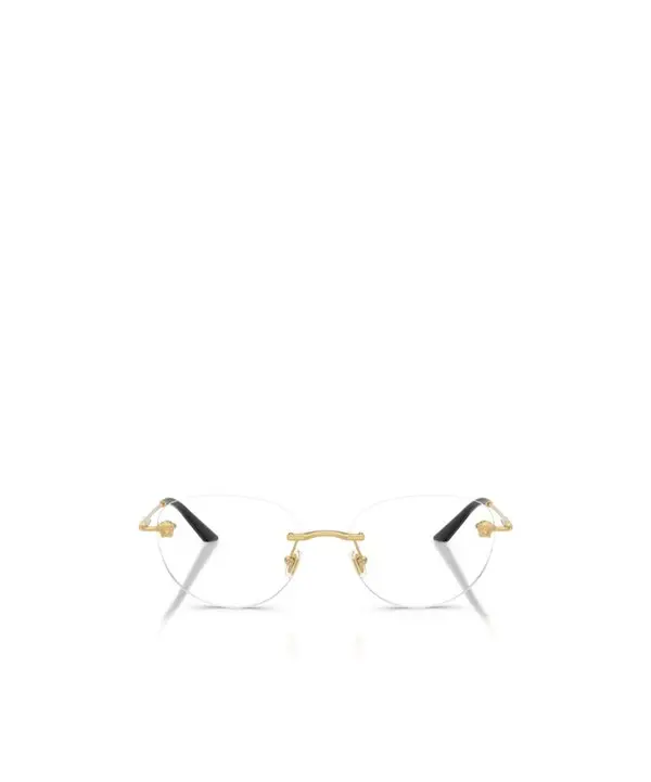 Versace Oval Frame Eyeglasses - Multicolor