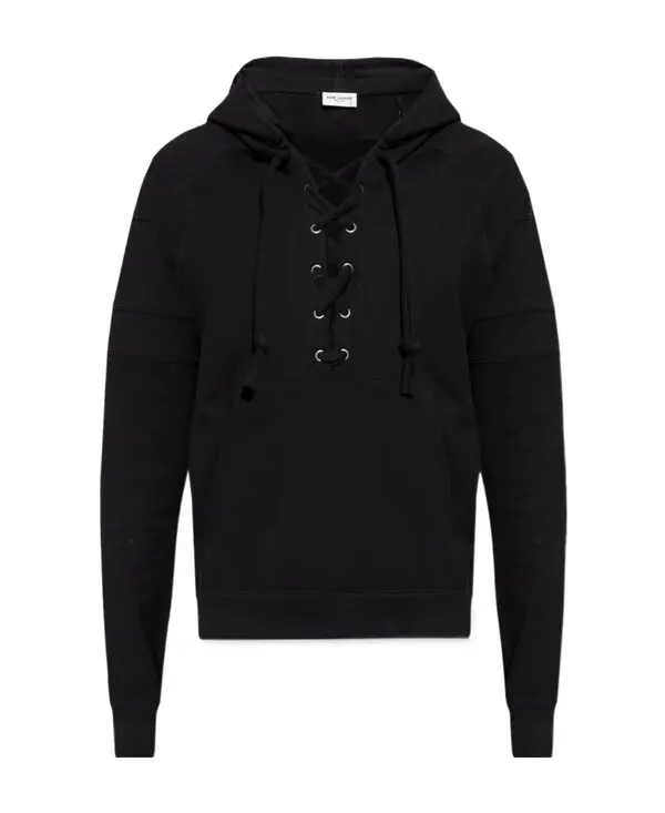 Saint Laurent Lace-up Hoodie