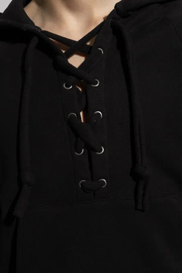 Saint Laurent Lace-up Hoodie