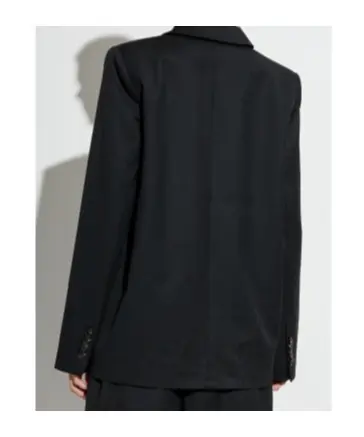 GANNI Double-breasted Wool Blazer