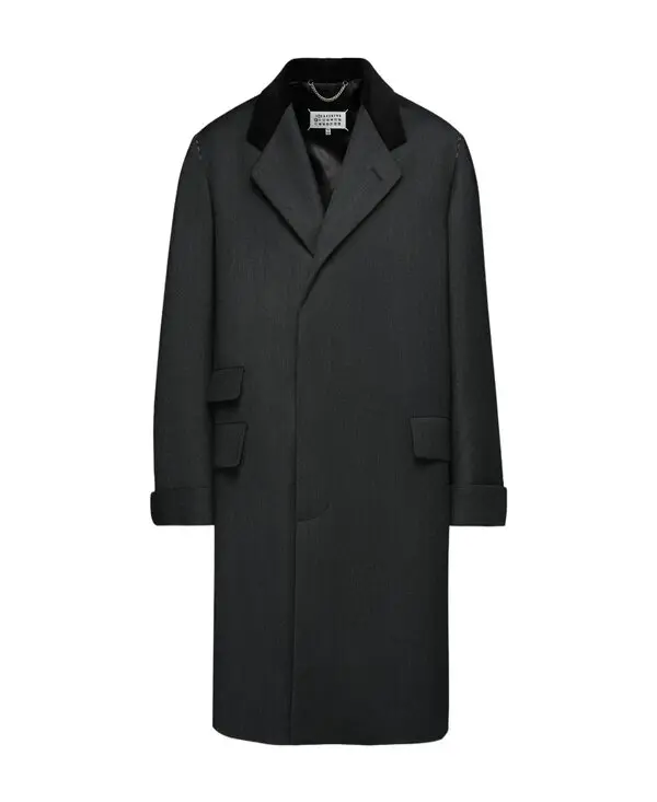 MAISON MARGIELA Wool Coat - Black