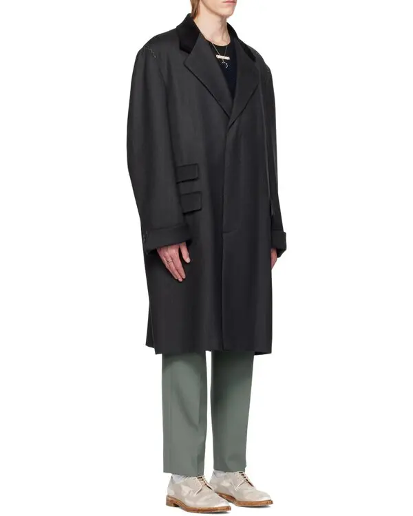 MAISON MARGIELA Wool Coat - Black