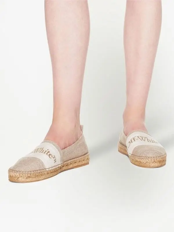 Off-White Canvas Espadrilles - Nude