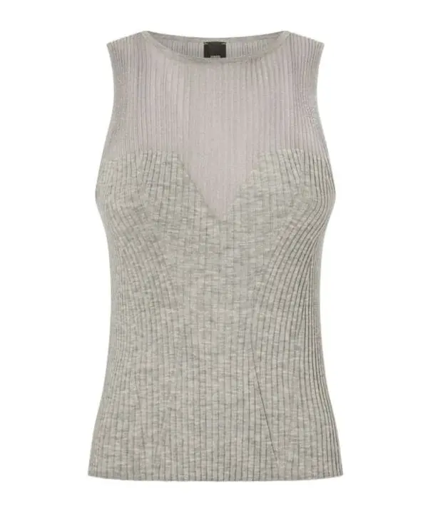 Pinko Ribbed Sleeveless Top