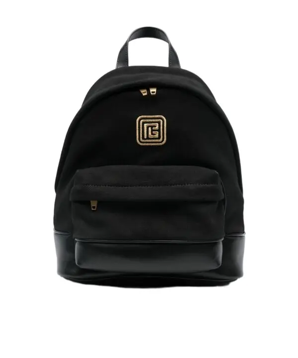 Balmain Logo Embroidered Backpack
