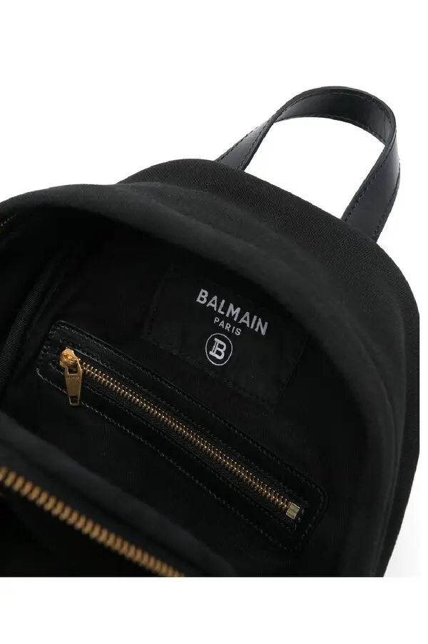 Balmain Logo Embroidered Backpack