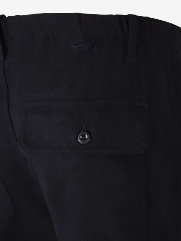 Incotex Flannel Cargo Pants - Navy Blue