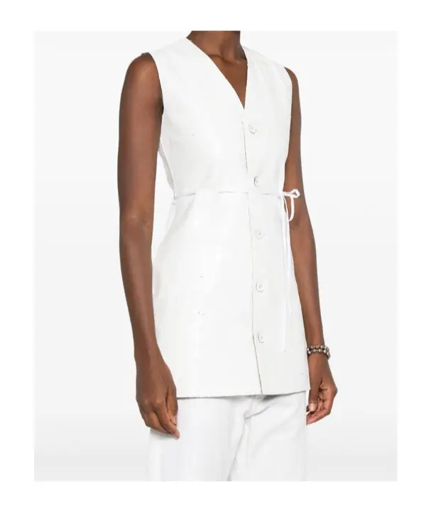 MAISON MARGIELA V-neck Gilet With Knot Detailing