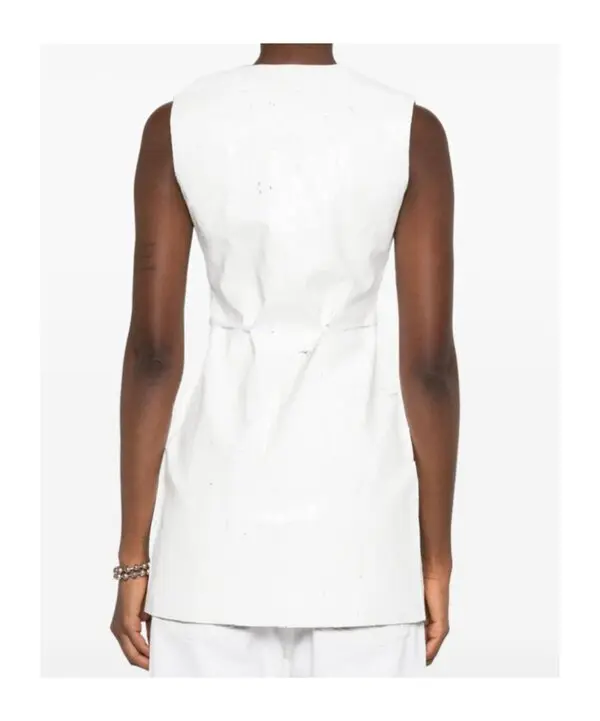 MAISON MARGIELA V-neck Gilet With Knot Detailing