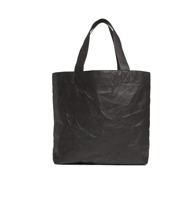 Y3 Leather Tote Bag - Black