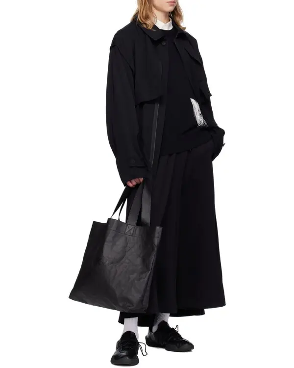 Y3 Leather Tote Bag