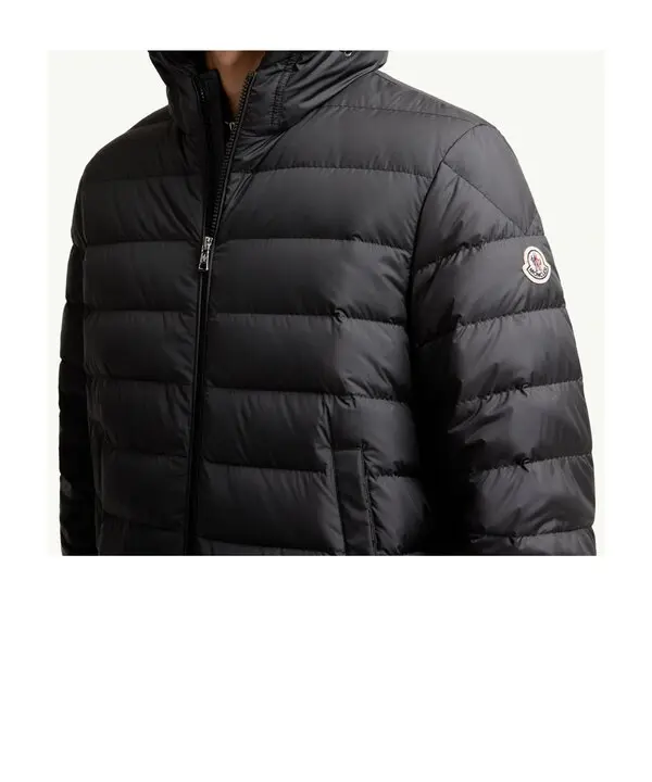 Moncler Hooded Zip-up Padded Jacket - Black