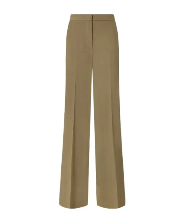 Pinko Stretch Pleated Wide-leg Trousers - Brown