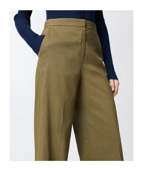 Pinko Stretch Pleated Wide-leg Trousers - Brown