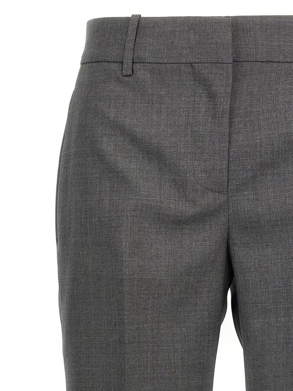 Ermanno Scervino Pressed Crease Tailored Trousers - Black