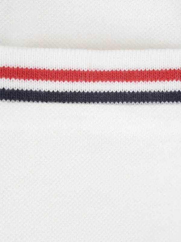 Thom Browne Rwb Short-sleeved Polo Shirt - White