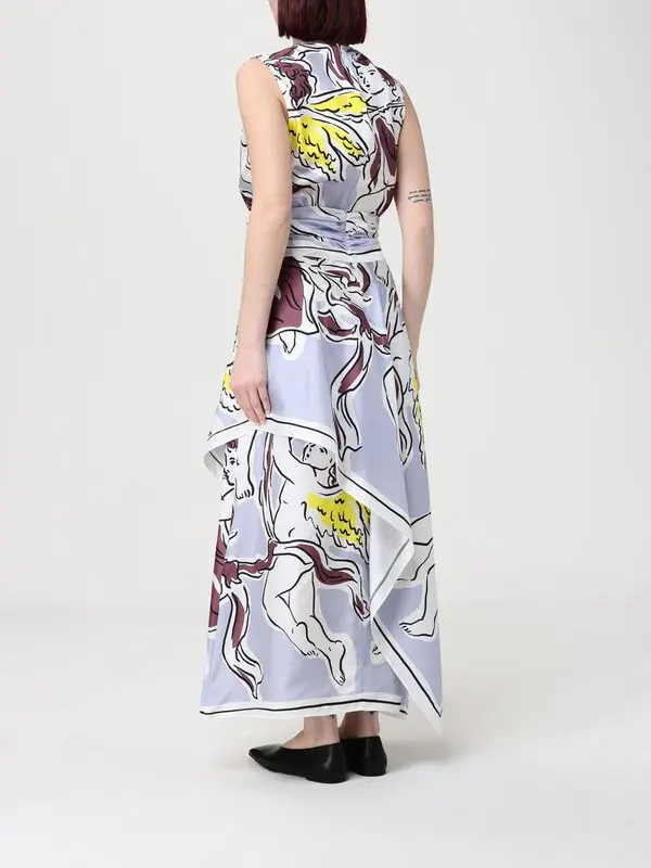 Tory Burch Sleeveless Patterned Print Asymmetrical Dress - No