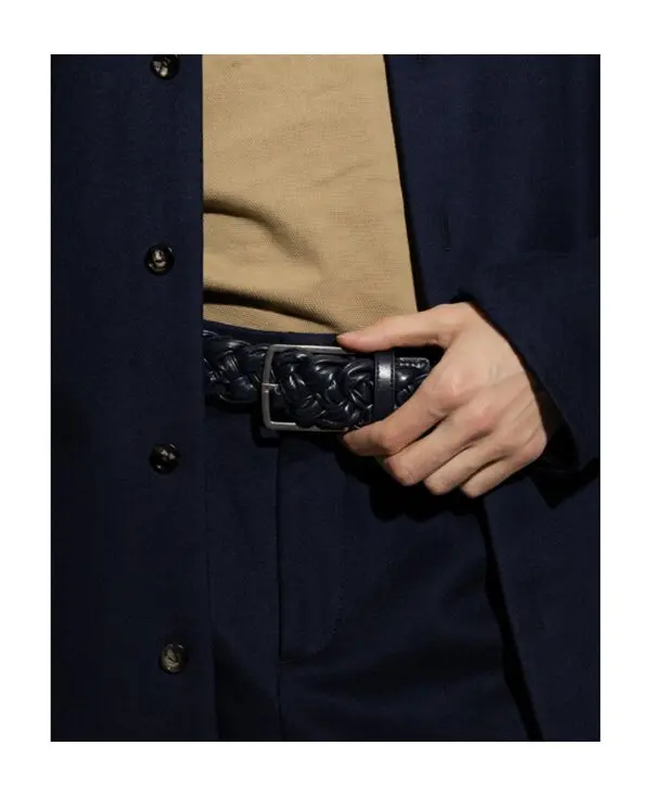 Bottega Veneta Intreccio Belt - Black