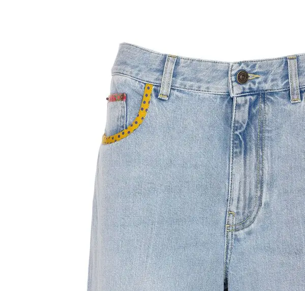 Valentino Garavani Belt Loop Jeans - Light Blue