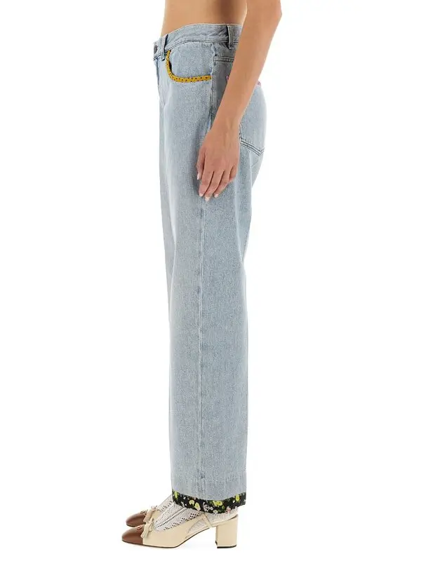Valentino Garavani Belt Loop Jeans - Light Blue