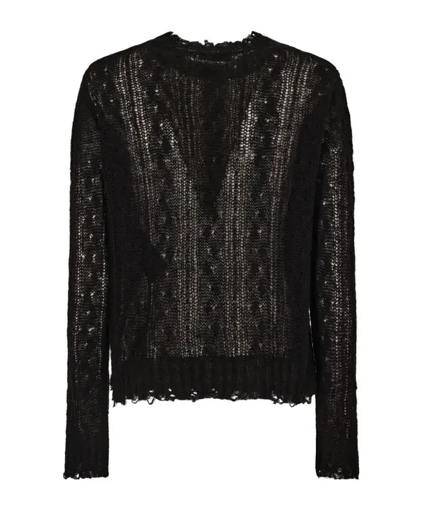 Alanui Open-work Ruffled Jumper