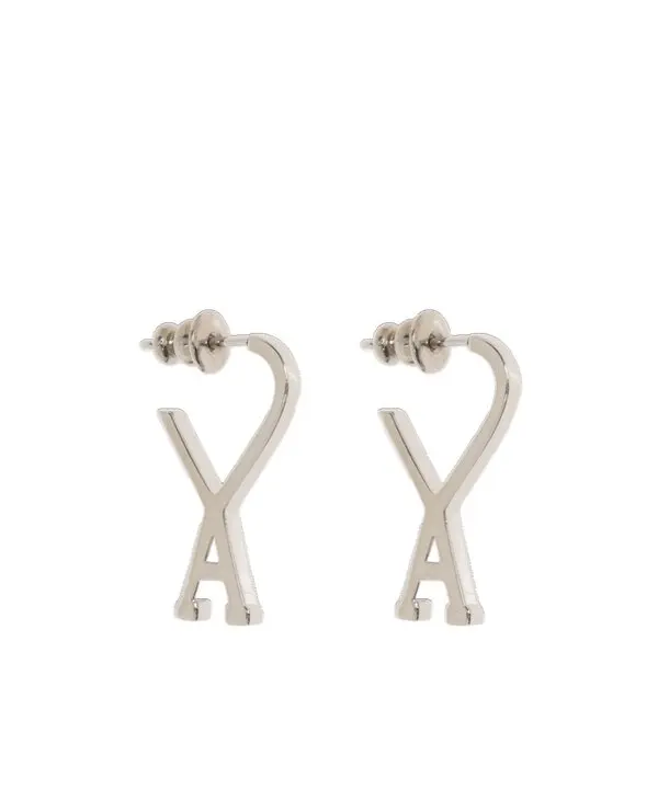 Ami De Coeur Small Hoop Earrings - Silver