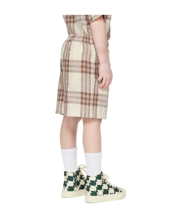Burberry Check Linen Shorts