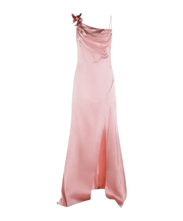 Blumarine Draped Butterfly-detail Gown