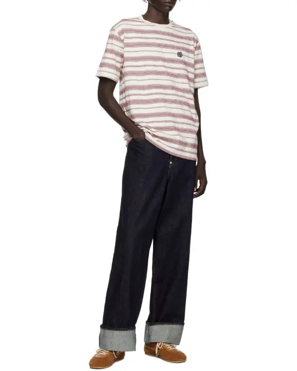Kenzo Turn Up Wide Fit Jeans In Japanese Denim