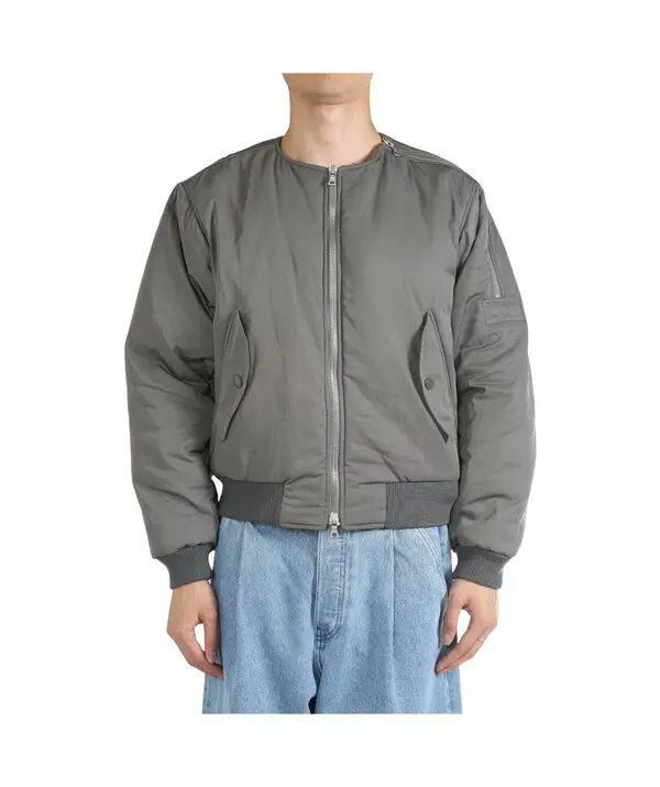 Dries Van Noten Zip-up Bomber Jacket - Grey