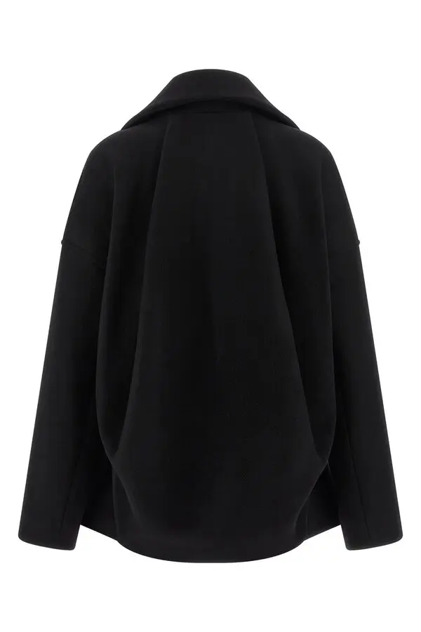 Rick Owens High-neck Zip-up Jacket With Asymmetrical Hem