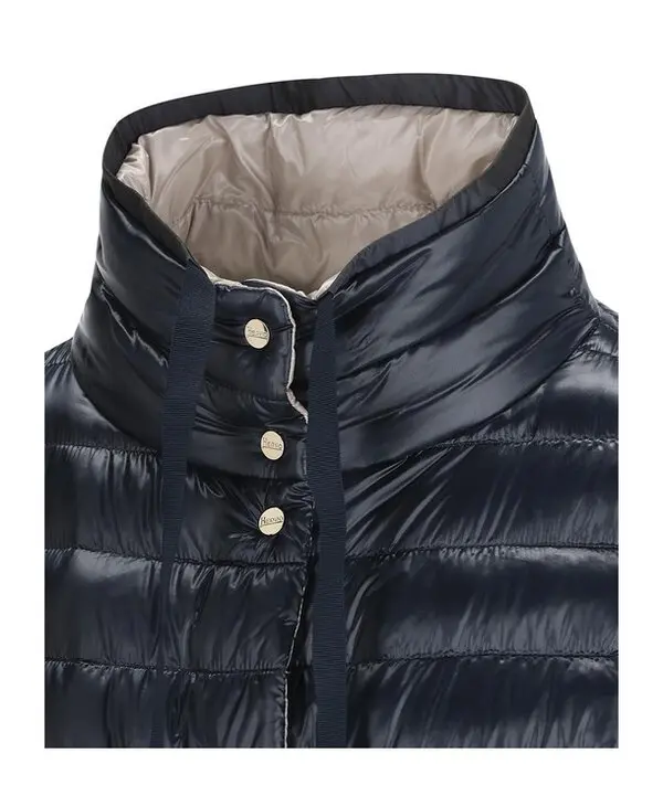 Herno Reversible Quilted Down Jacket - Blue Grey